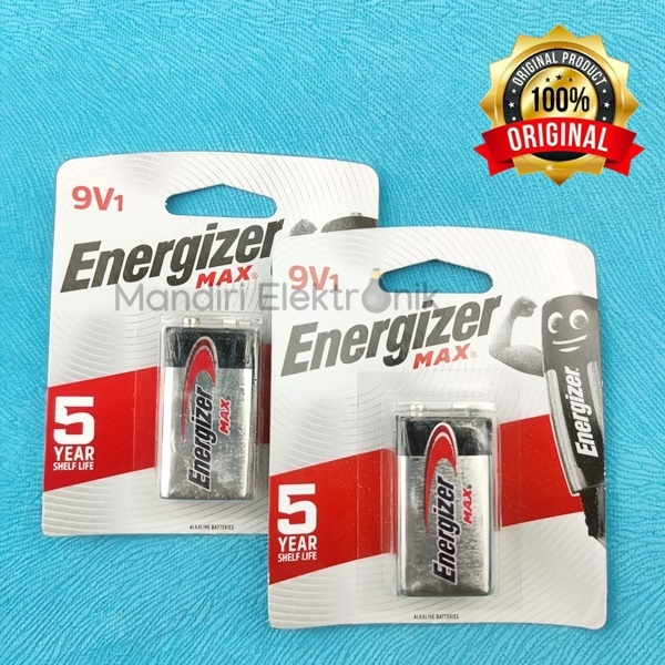 Jual Baterai Kotak Energizer Max 9V - Baterai 9 Volt Alkaline - Batre ...