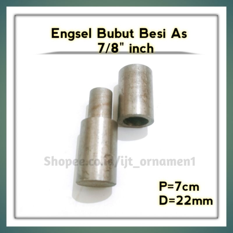 Jual Engsel Bubut Besi As 7/8 Inch Panjang 7 Cm | Shopee Indonesia