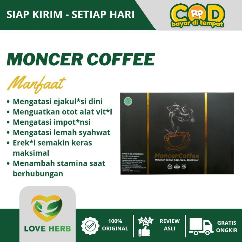 Jual Moncer Coffee Original Minuman Bubuk Gula Dan Krimer Halal Sudah ...