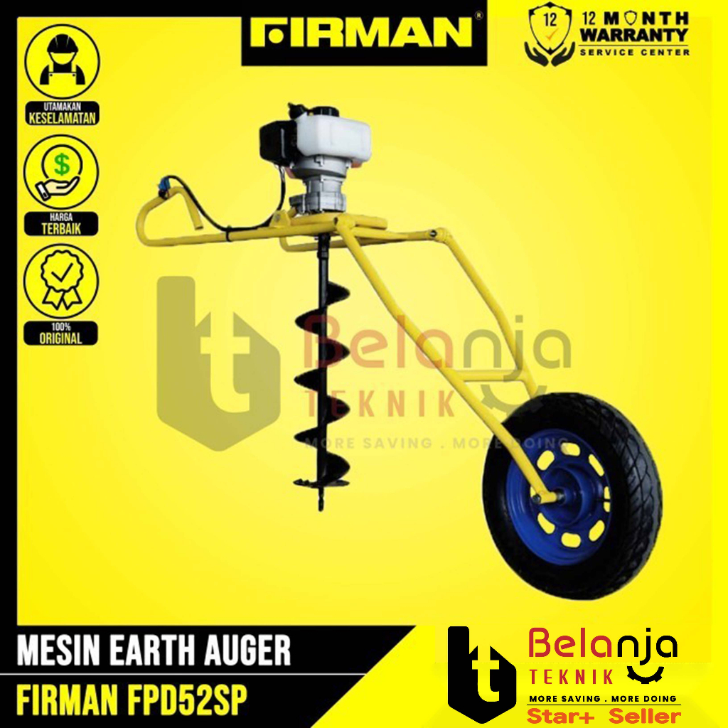 Jual Firman Earth Auger FPD 52 SP 12 Inch Mesin Gali Lubang Tanah ...