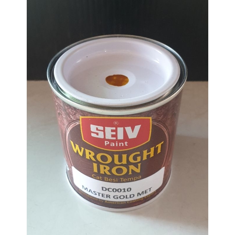 Jual Cat besi tempa wrought iron seiv 250ml warna master gold metallic ...