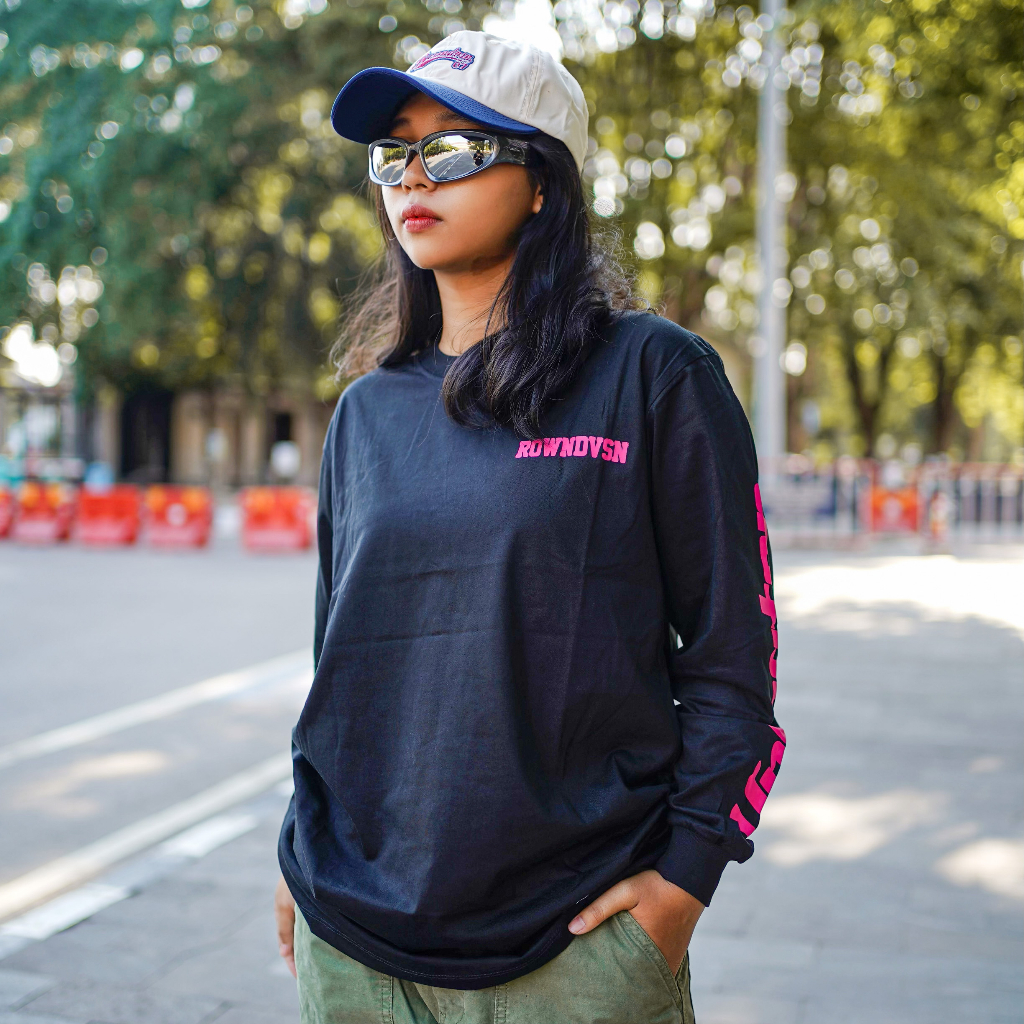 Jual Rown Division Official T-Shirt Longsleeve Black - Rowndvsn Kaos ...
