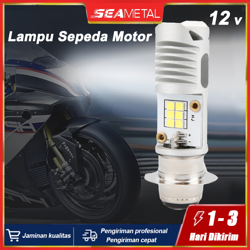 Jual SEAMETAL Lampu Led Motor Super Terang H6 M5 T19 Bohlam Lampu Depan Sepeda Motor LED Canbus ...