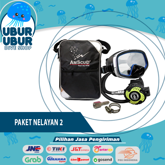 Jual PAKET NELAYAN 2 / Mask Selam + Octopus + Nepel Selang + Tas ...