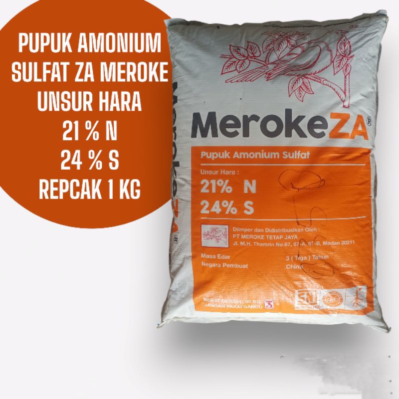 Jual PUPUK AMONIUM SULFAT MEROKE ZA REPACK 1KG | Shopee Indonesia