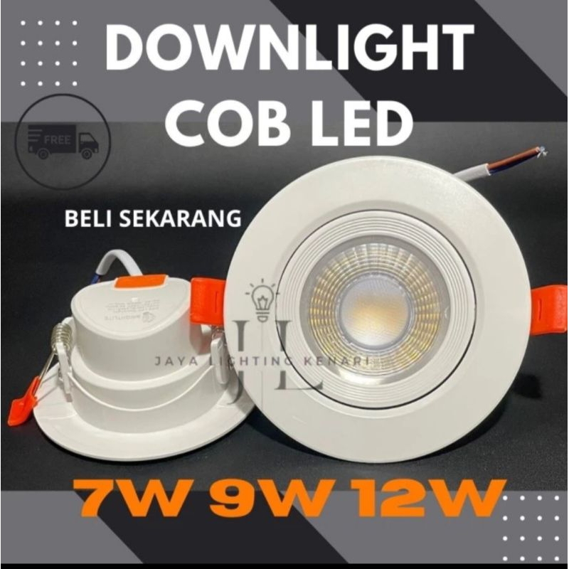 Jual DOWNLIGHT SPOTLIGHT LED/SPOTLIGHT COB 7W 9W 12W SUPER BRIGHT MURAH ...