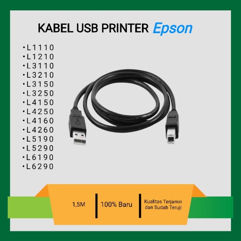 Jual kabel usb printer komputer panjang 1.5m | Shopee Indonesia