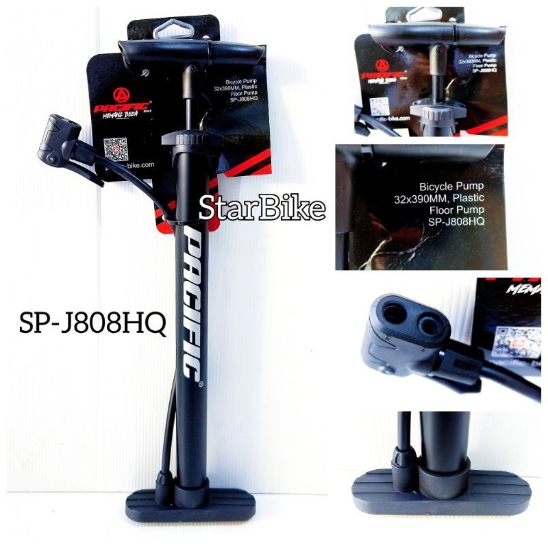Jual Pompa Angin Sepeda Motor SP-J808HQ Double Cup Pacific | Shopee ...