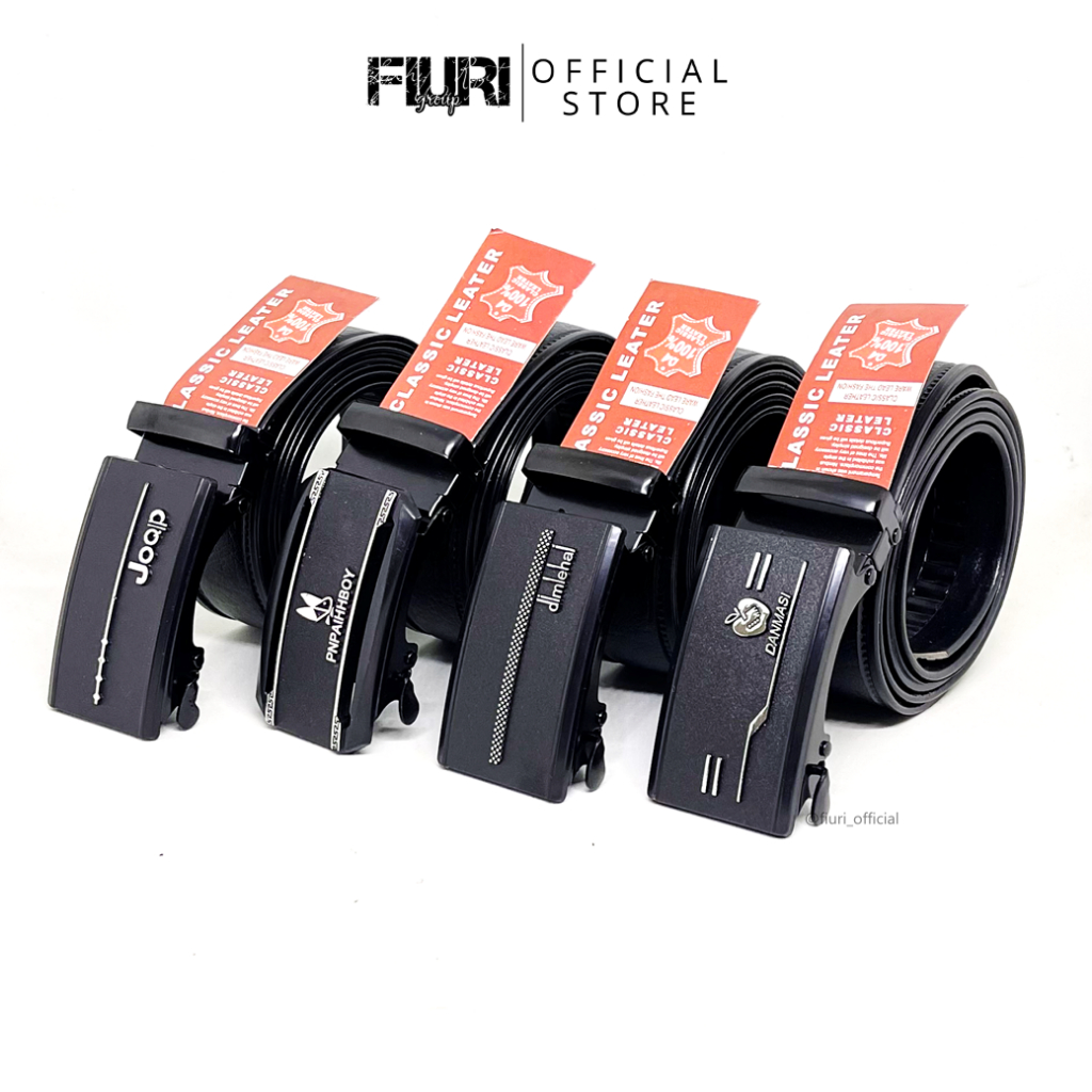 Jual FIURI Official - Sabuk Gesper Ikat Pinggang Basic Rel PU Leather ...