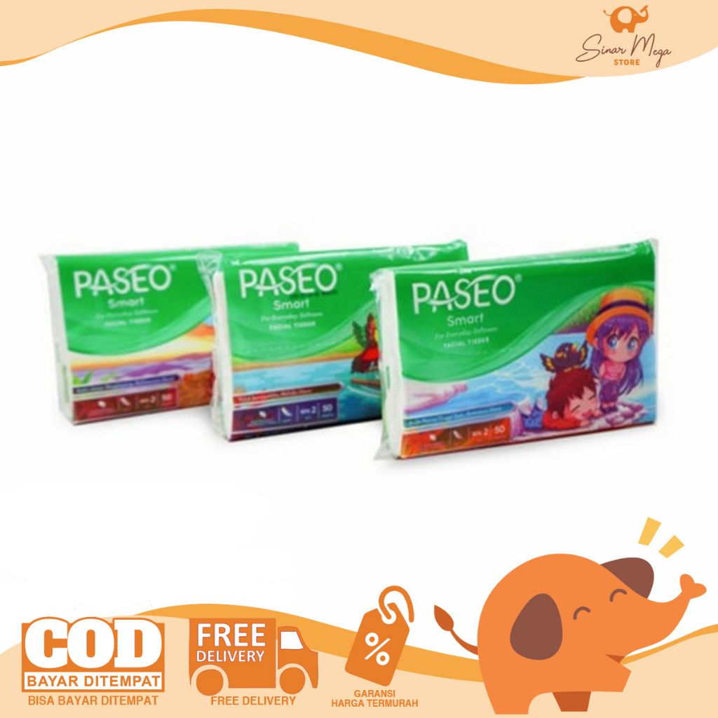 Jual Paseo Tissue Smart Facial Travel Pack 50 Sheets | Shopee Indonesia