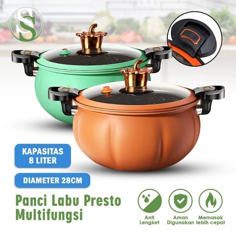 Jual Free Bubble Panci Presto Labu Besar Kapsitas 8 Liter | Shopee ...