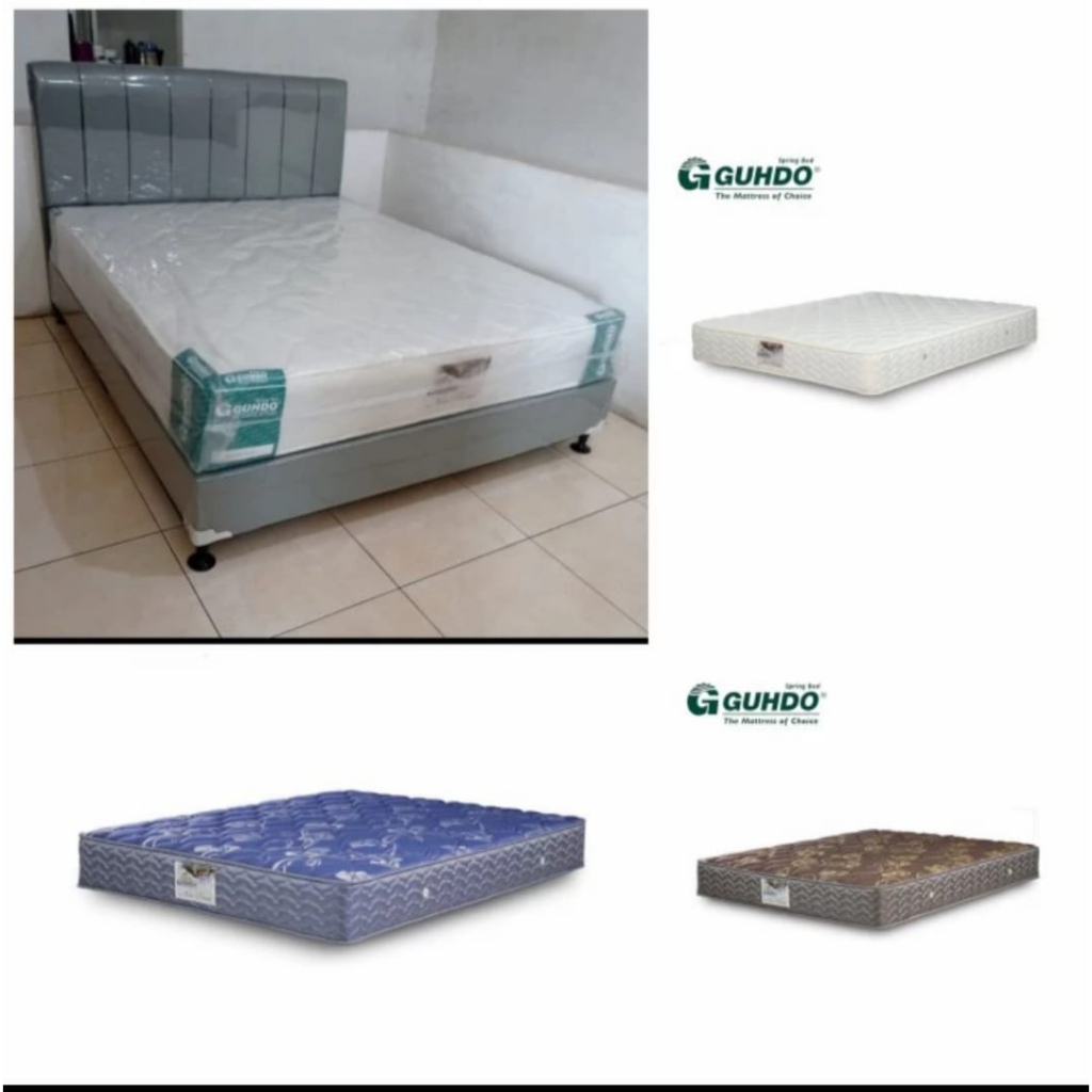 Jual Kasur Spring Bed Guhdo New Prima FULL SET | Shopee Indonesia