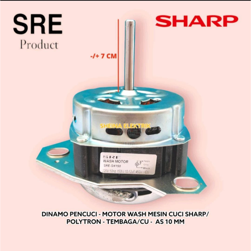 Jual DINAMO/MOTOR WASH MESIN CUCI SHARP | Shopee Indonesia