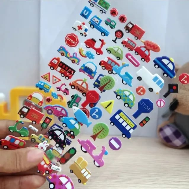 Jual STICKER 3D TIMBUL 20 LEMBAR / STICKER ANAK / STICKER BUKU ...