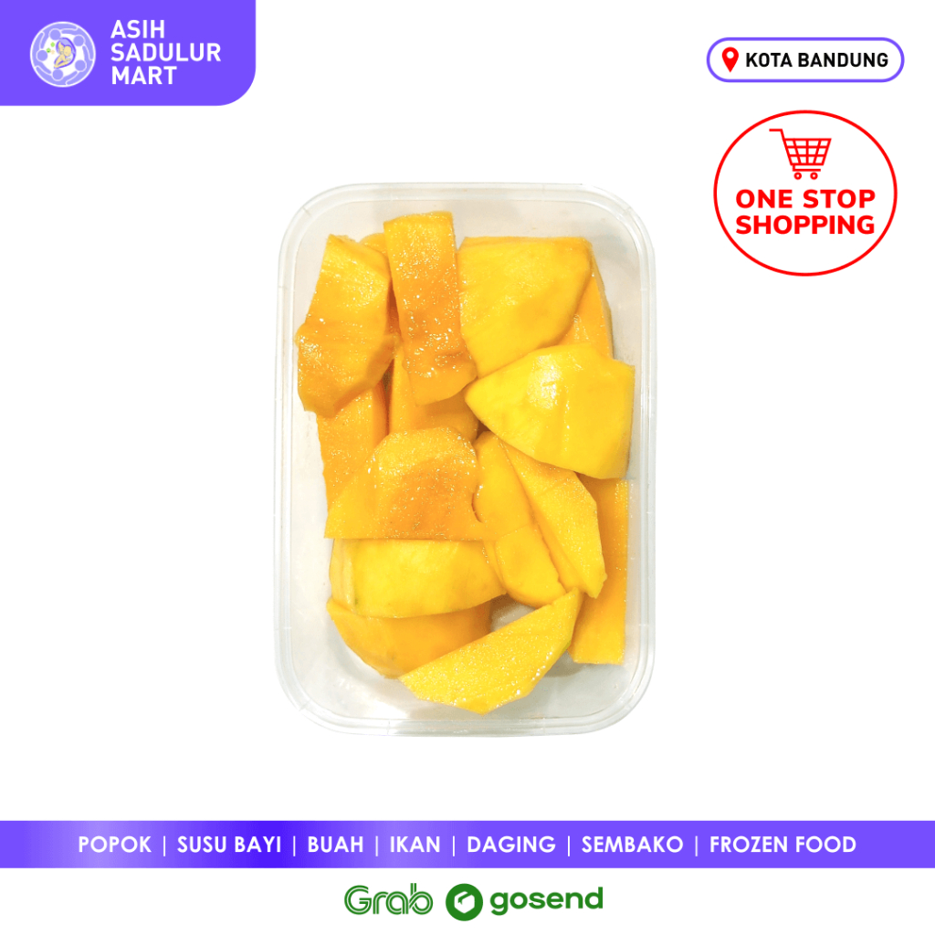 Jual Aneka Buah Potong +- 300gr dan Rujak Bandung Promo (Mangga, Buah ...