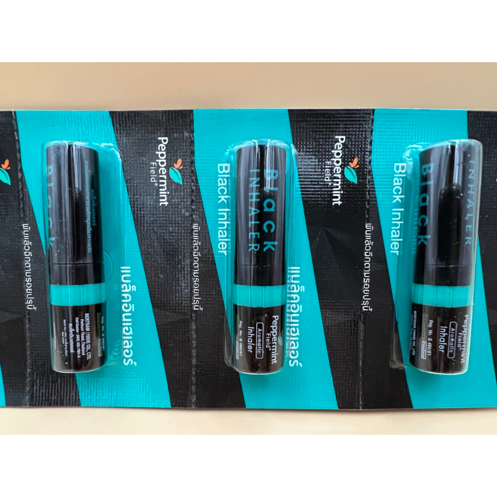 Jual Peppermint Field Black INHALER 2in1 Thailand | Shopee Indonesia