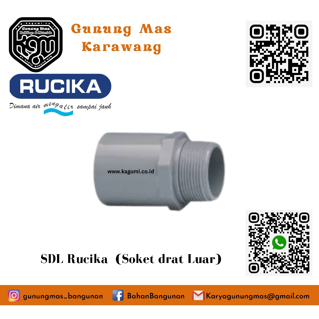 Jual SDL Fitting PVC (Soket Drat Luar) | Shopee Indonesia