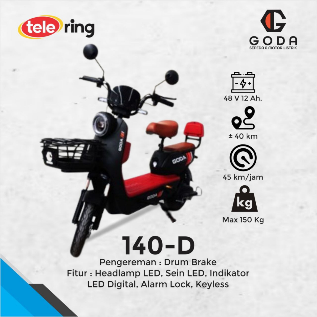 Jual SEPEDA LISTRIK GODA 140-D | Shopee Indonesia