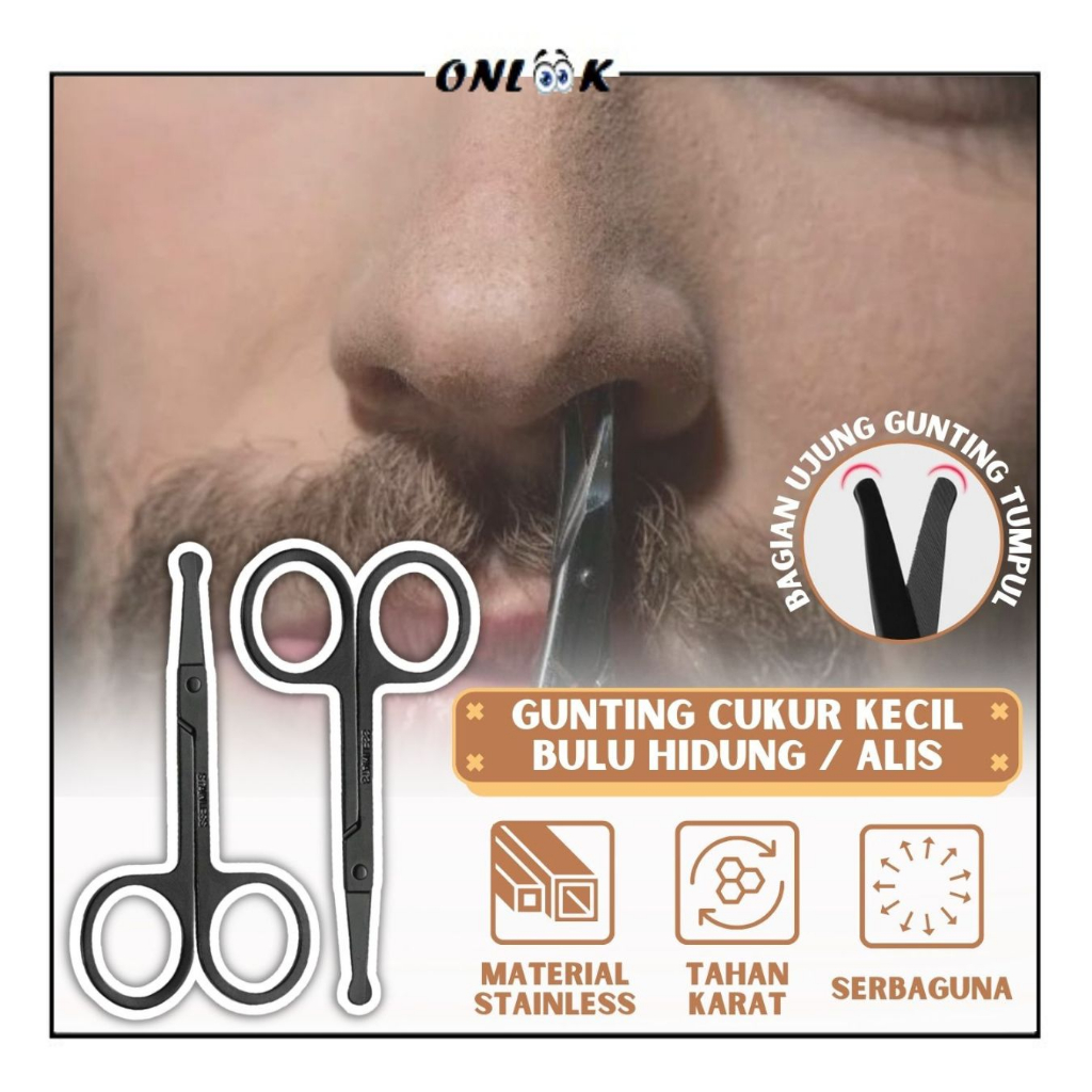 Jual OL Gunting Cukur Kecil Bulu Hidung / Alat Cukur Bulu Mata Alis ...