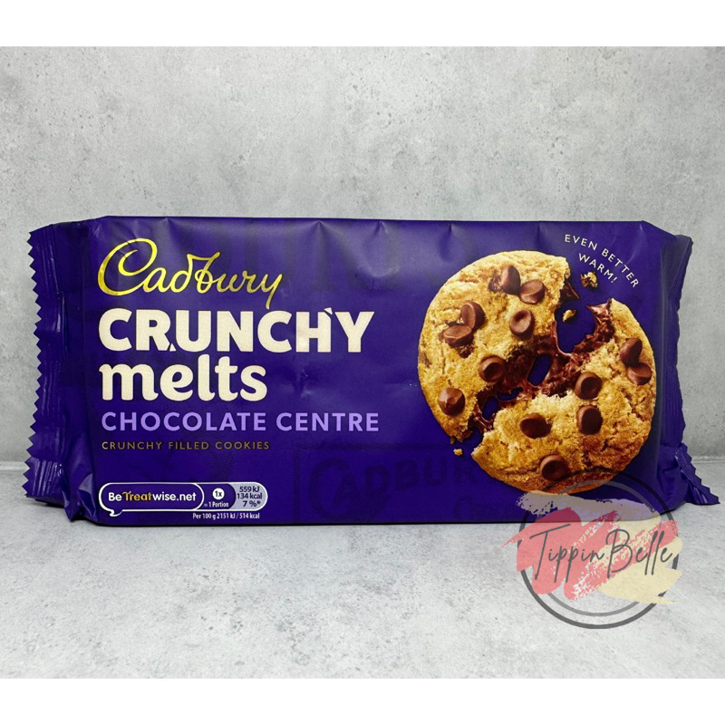 Jual Cadbury Crunchy Melts Chocolate Centre Cookies ori Malaysia ...