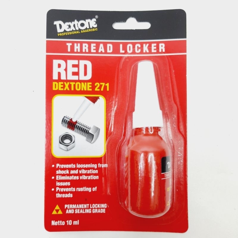 Jual Lem Thread Lock 271 / Lem Baut / Thread Locker 10 ML DEXTONE ...
