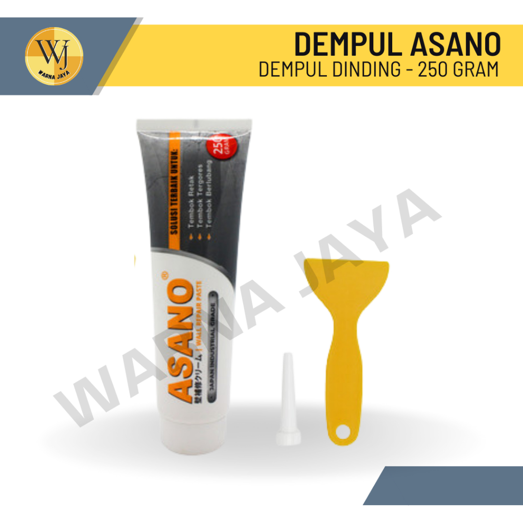 Jual Dempul / Plamir Dinding Tembok Asano 250 Gr / Wall Repair Paste ...