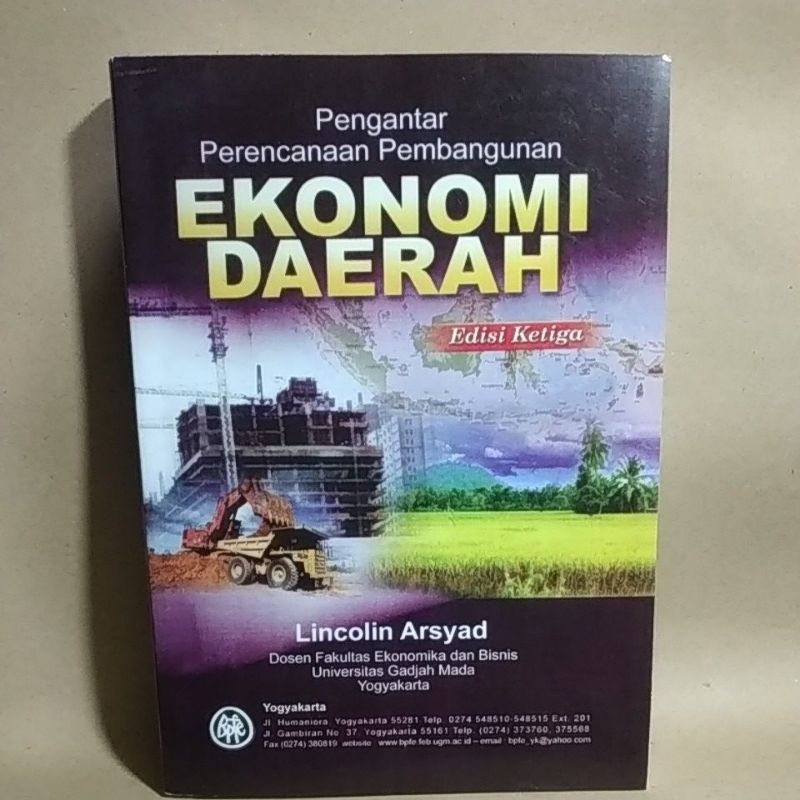 Jual buku pengantar perencanaan pembangunan ekonomi daerah edisi 3 by lincolin | Shopee Indonesia
