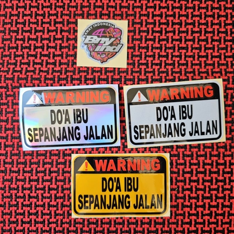 Jual Stiker Sticker WARNING YANG PINJAM ISI BENSIN Dll Cutting | Shopee ...