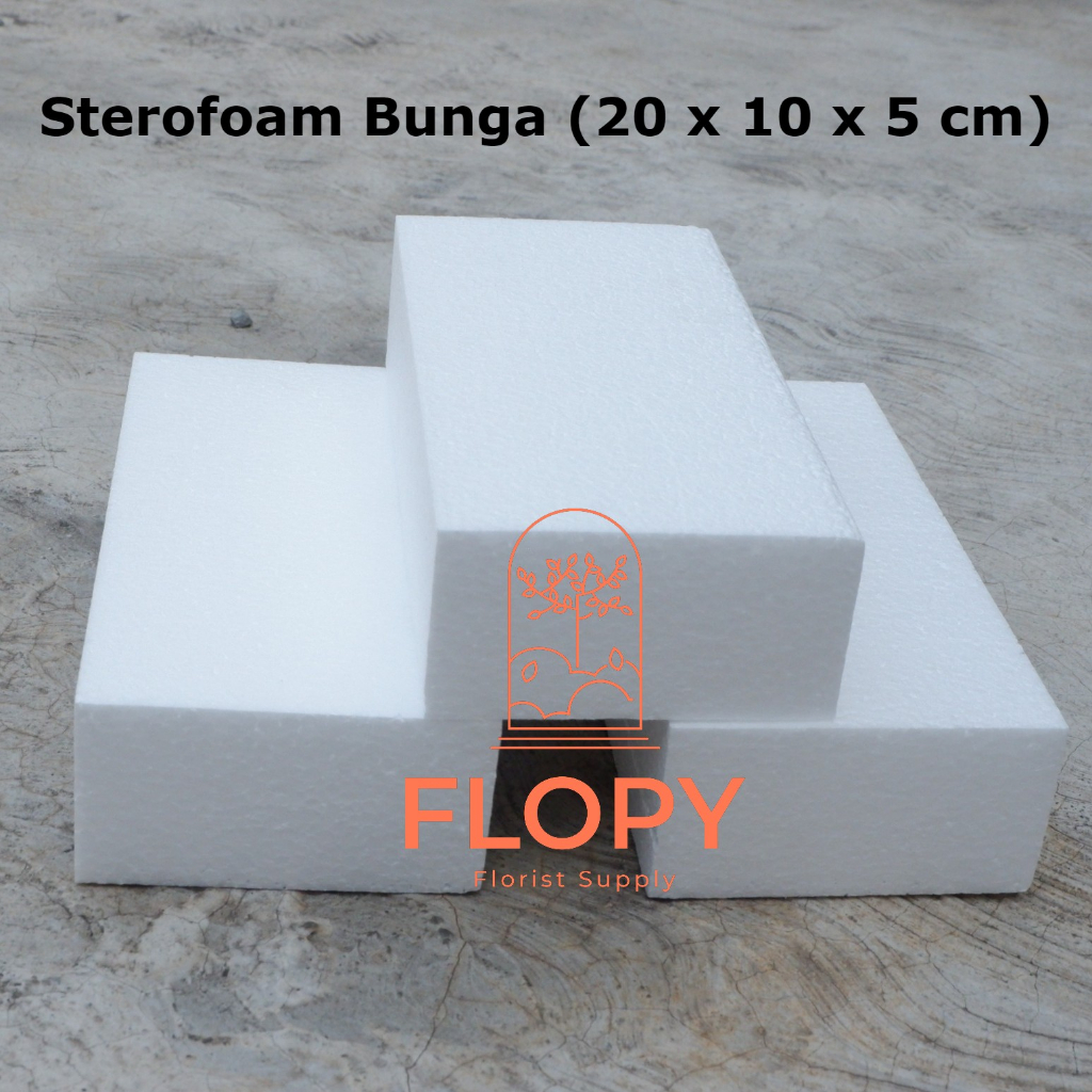 Jual [ FLOPY ] Sterofoam Bunga busa sterofoam Oasis Bunga Floral foam ...
