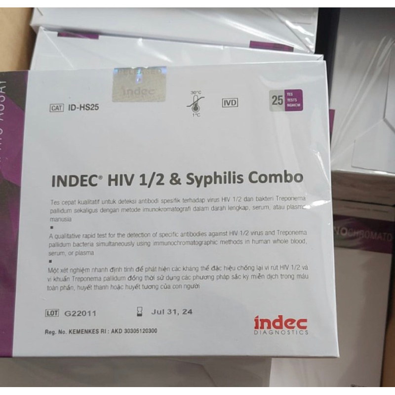 Jual Indec Test HIV / Syphilis Duo Combo Isi 10 Tes AKL | Shopee Indonesia