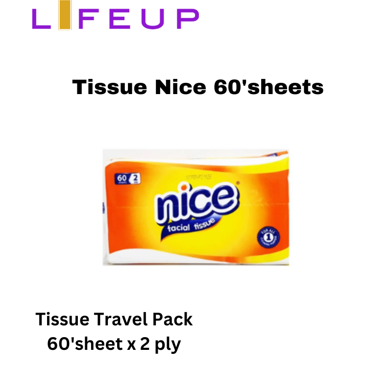 Jual Tissue Nice Travel Pack isi 60'sheet x 2ply / Facial Tissue ...