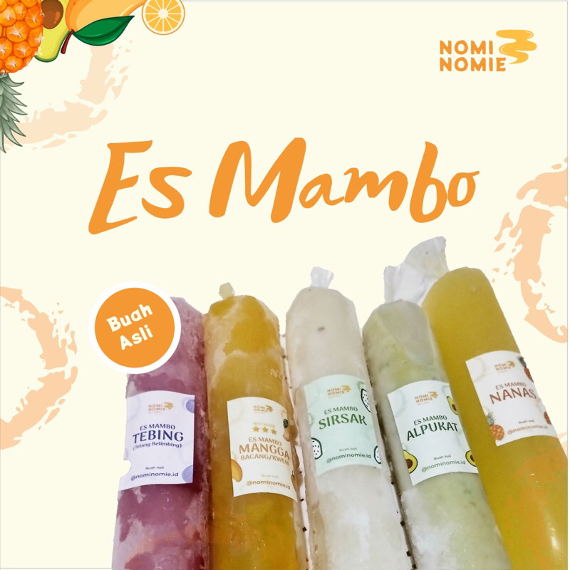 Jual Es Mambo Buah Asli (Tanpa Gula Biang) | Alpukat | Coklat | Nangka ...