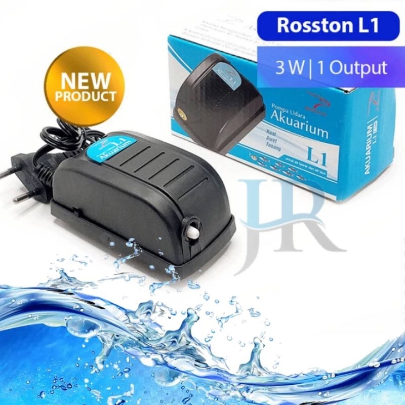 Jual Aerator pompa gelembung udara aquarium air pump 1 lubang Rosston L1 | Shopee Indonesia