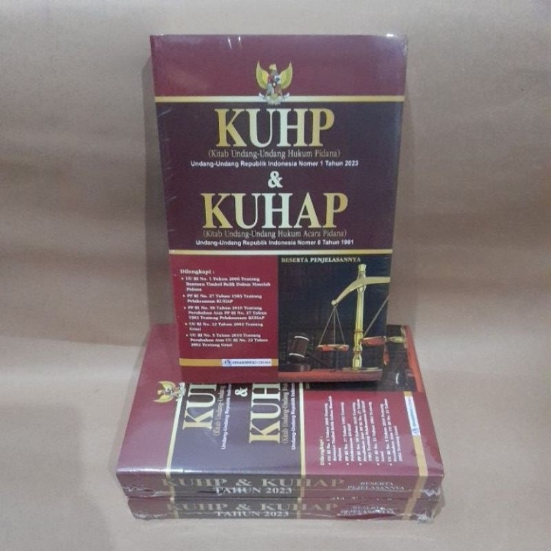 Jual KUHP & KUHAP Beserta Penjelasanya Edisi Revisi 2023 - Sinarsindo Utama | Shopee Indonesia