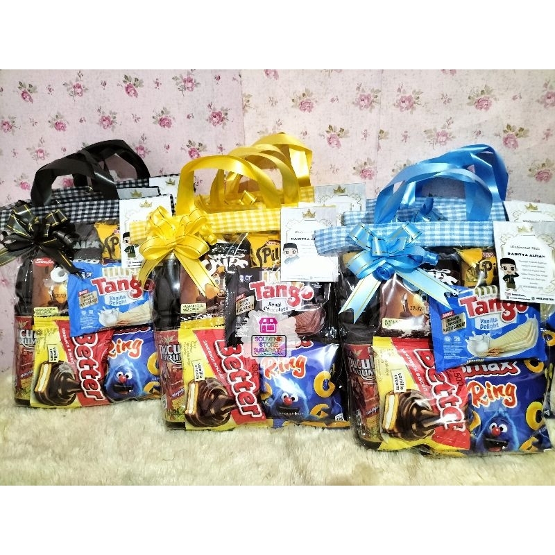 Jual Paket snack hajatan || Bingkisan Khitan || Hamper snack khitan ...