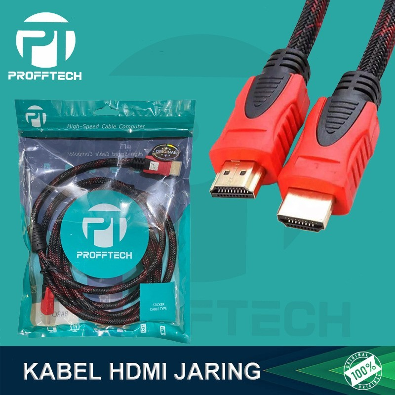 Jual Profftech Kabel HDMI Jaring Versi 1.4 - 10 Meter | Shopee Indonesia