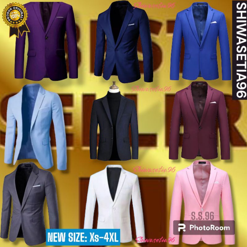 Jual JAS /JAS BLAZER PRIA /JAS PRIA / BLAZER RESMI / JAS RESMI FORMAL/JAS WISUDA Size:Xs-4XL ...