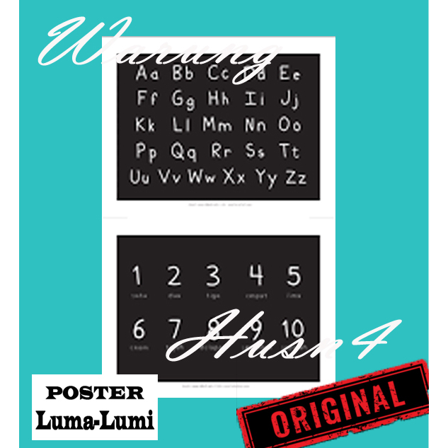 Jual Poster High Contrast Alphabet Angka | Shopee Indonesia