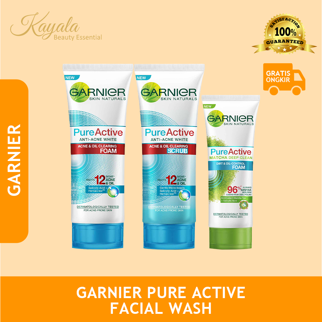 Jual GARNIER PURE ACTIVE FACIAL WASH | Shopee Indonesia