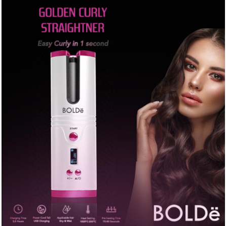 Jual BOLDe Golden Curly Straightener Alat Curly Rambut Praktis Portable ...