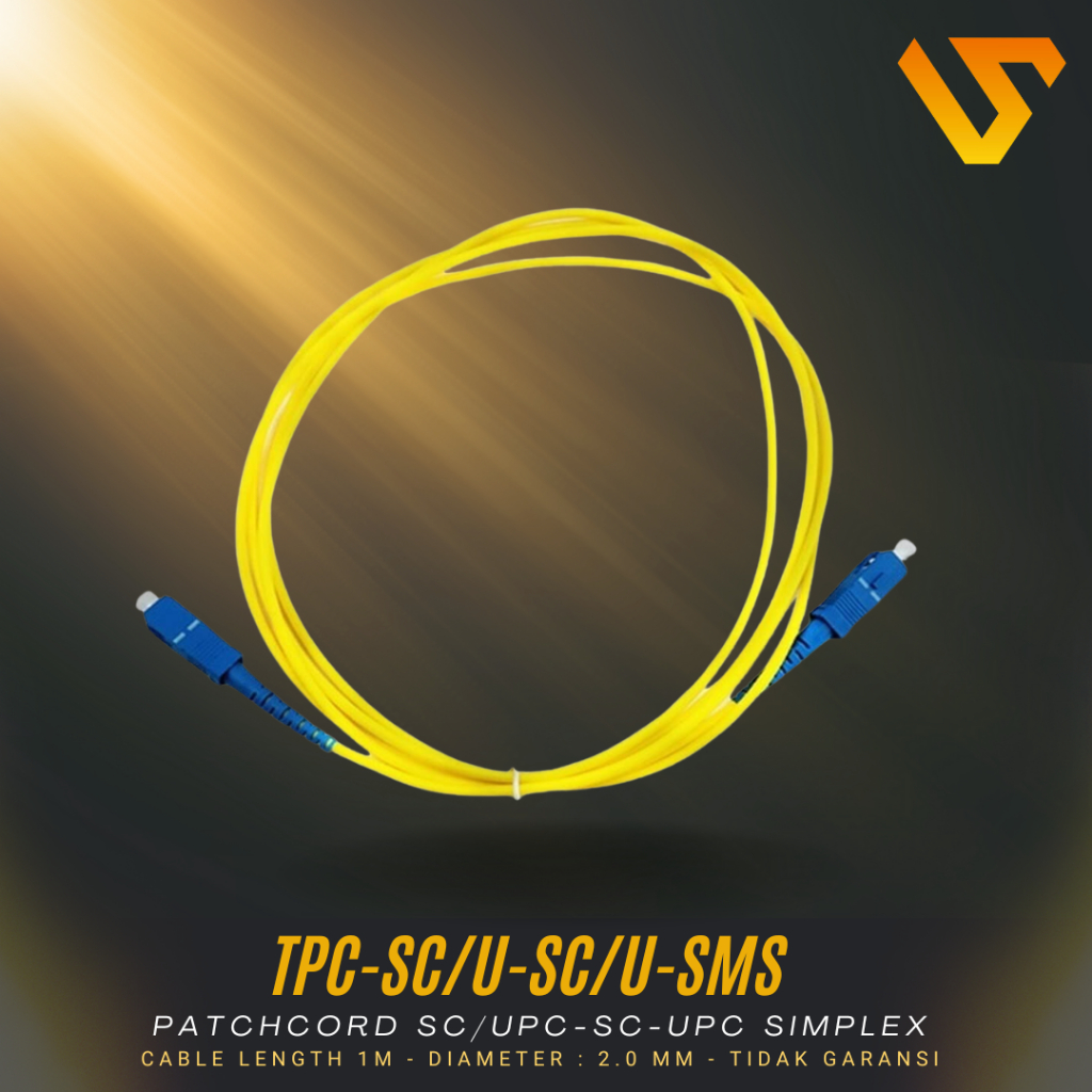 Jual Patch Cord Fiber Optic SC/UPC-SC/UPC Single Mode SIMPLEX 1-2-3 Meter | Shopee Indonesia
