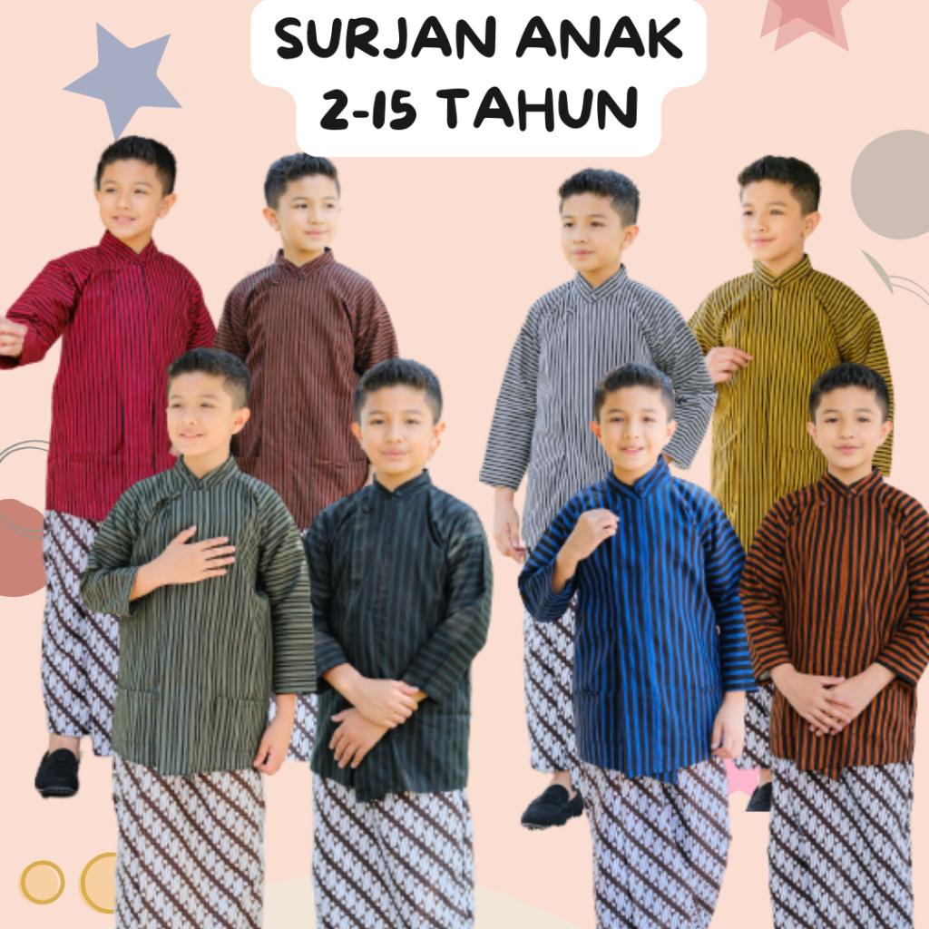 Jual KEBAYA ANAK SETELAN LURIK LAKI LAKI KEBAYA LURIK TENUN HALUS ...