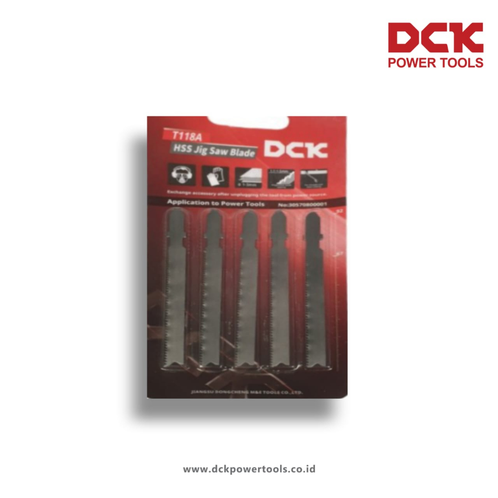 Jual Jig Saw Blade DCK Mata Pisau JigSaw T118A untuk Besi isi 5pcs ...