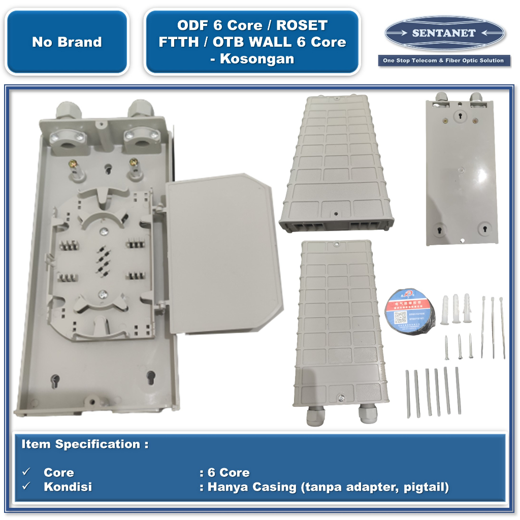 Jual ODF / Roset FTTH / OTB Wall 6 Core | Shopee Indonesia