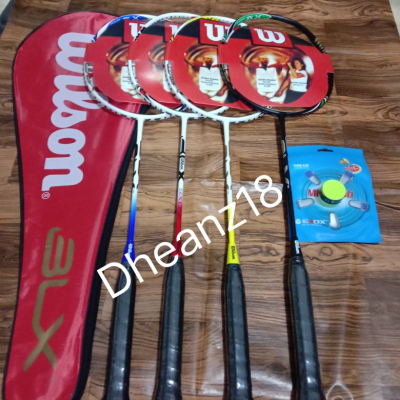 Jual Raket Badminton Wilson Full Carbon Siap Pakai | Shopee Indonesia