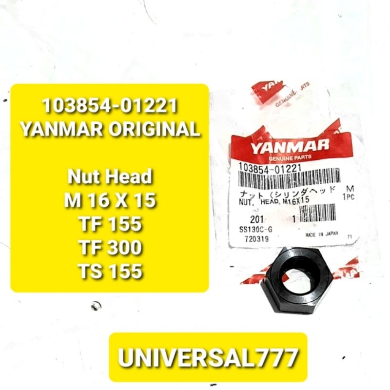 Jual 103854 - 01221 Nut Head TF155 TS155 Asli Yanmar TF135 TF300 Mur ...