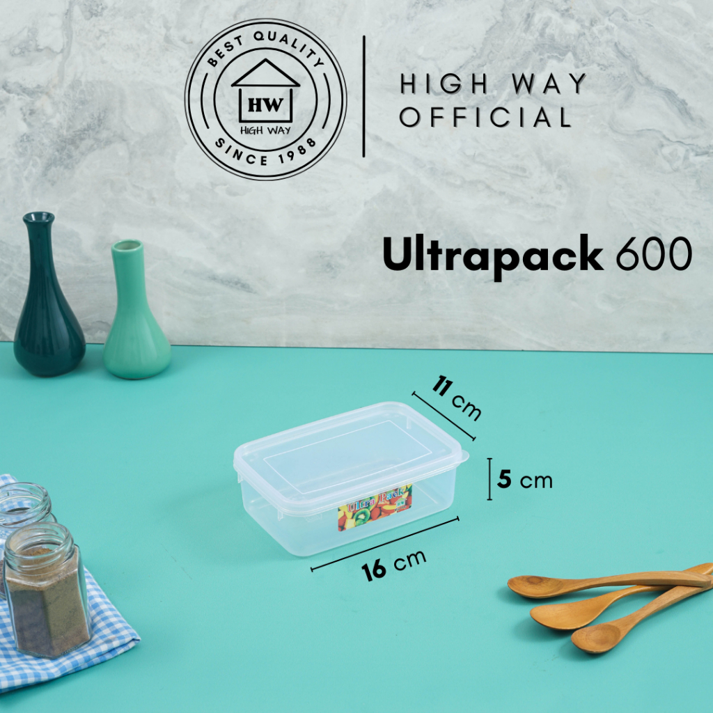 Jual HIGH WAY - Ultrapack 600ml Sealware Plastik Kecil Set Tanpa Sekat ...