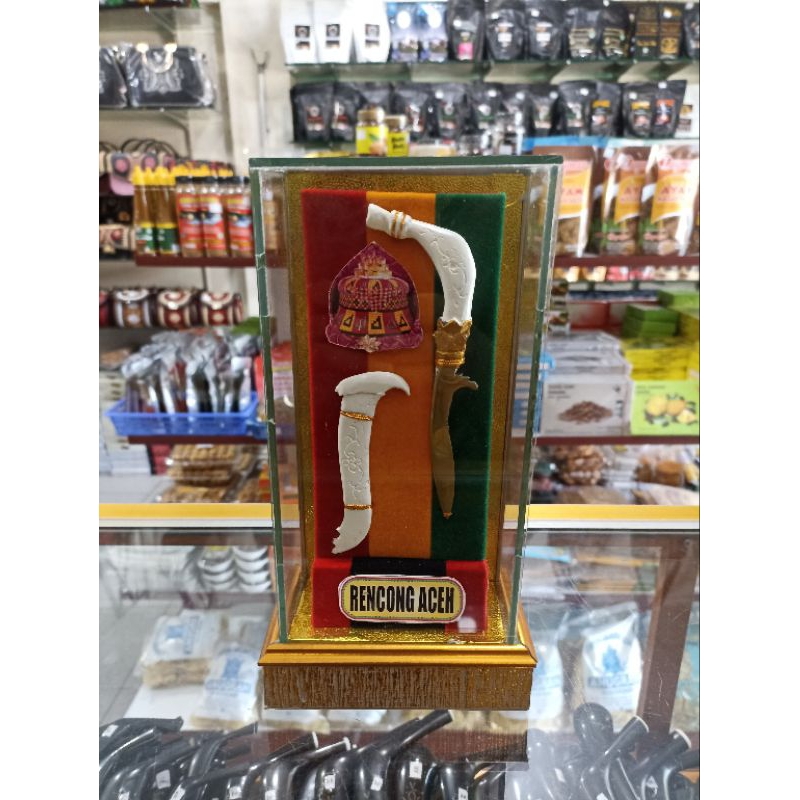 Jual Souvenir bingkai rencong hiasan meja khas Aceh / Bingkai rencong ...