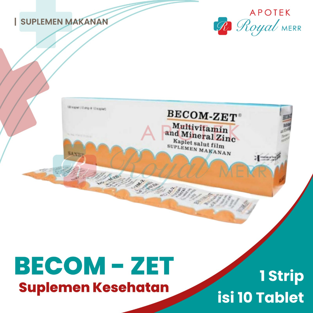 Jual BECOM ZET STRIP ISI 10 TABLET Efektif Menjaga Daya Tahan Tubuh ...