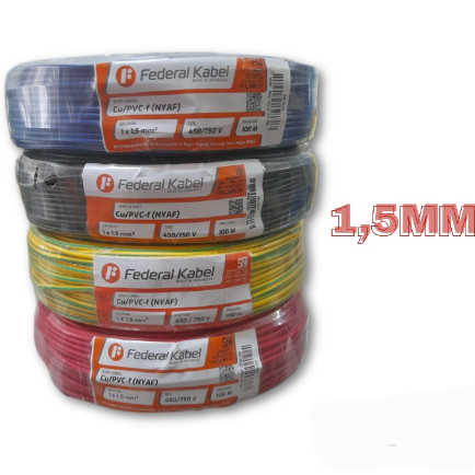 Jual KABEL SERABUT NYAF FEDERAL 1,5MM | Shopee Indonesia
